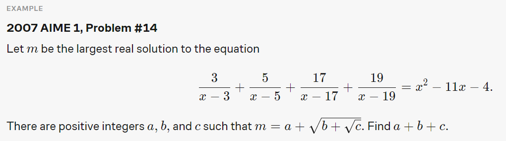 AIME困难问题以及详细解法示例 - AIME数学邀请赛官网